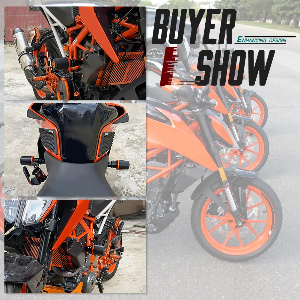 MOTOAGGRANDIZE Frame Sliders For KTM Duke 125 / 200