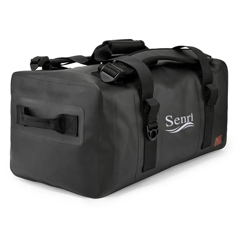 Custom Large 60l Pvc Waterproof Duffle Bag Dual Carry Fashion Style For ...