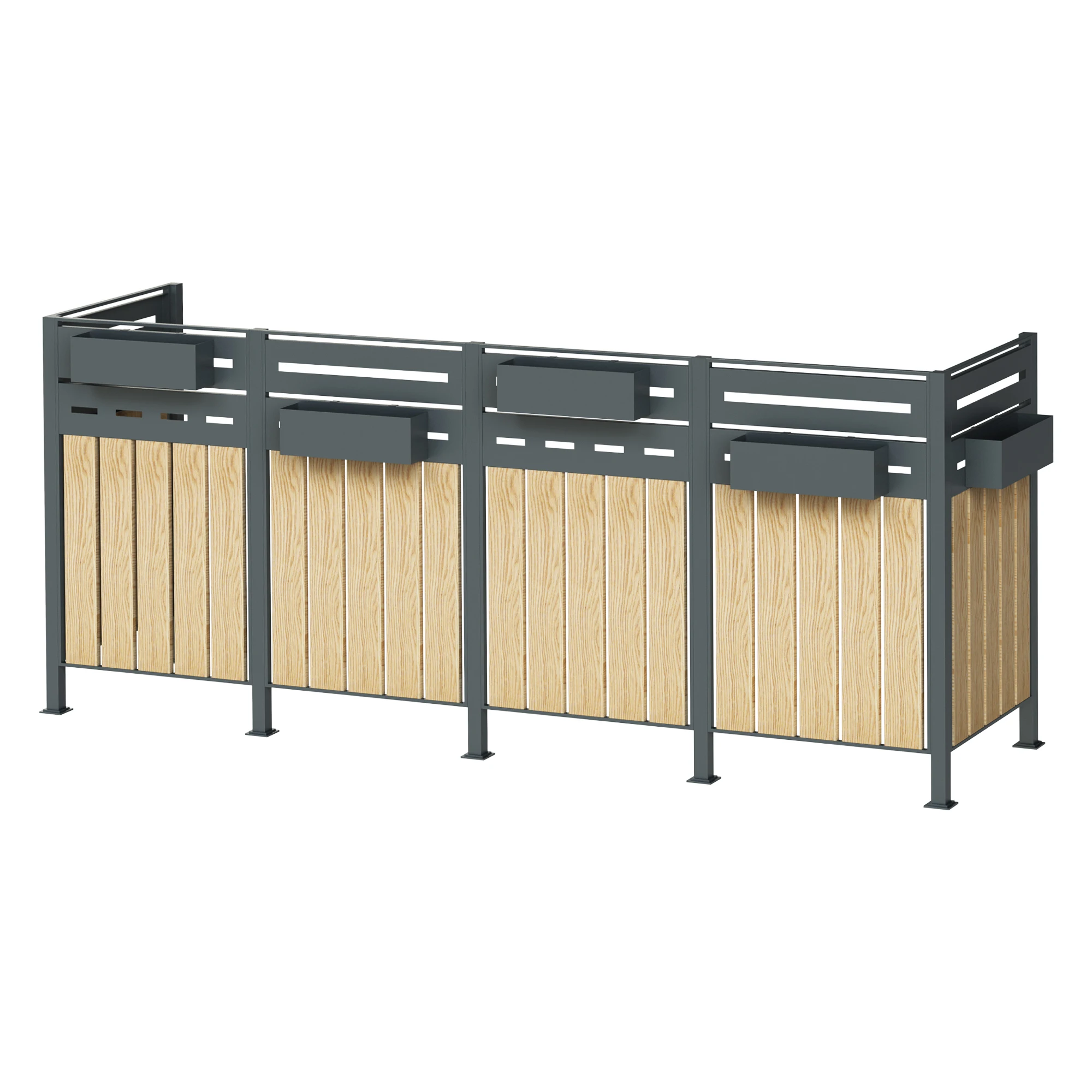 High Quality Superlative Wheelie Bin Fence Extension Module in ...