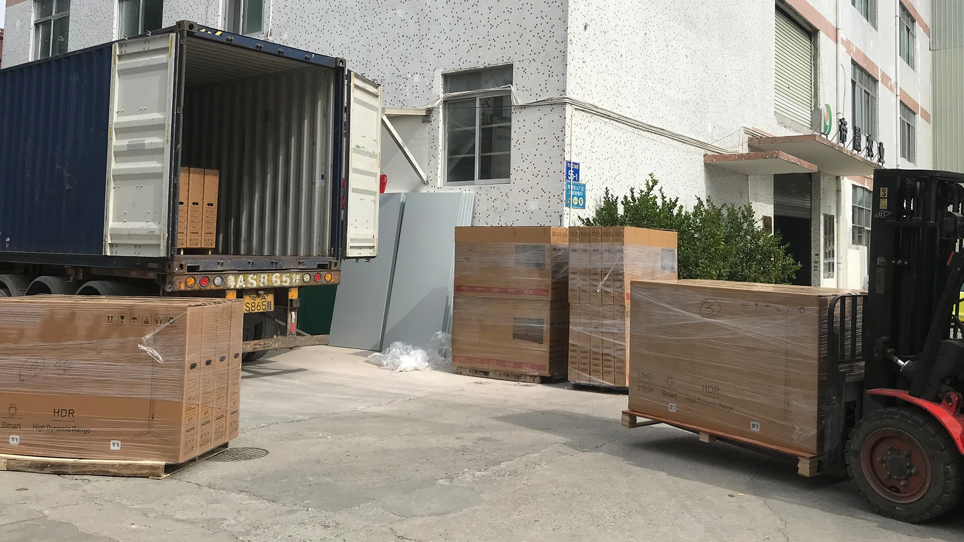 Explosion-proof 75" Android Smart Tv Dual Tempered Glass Screen Led Tv ...