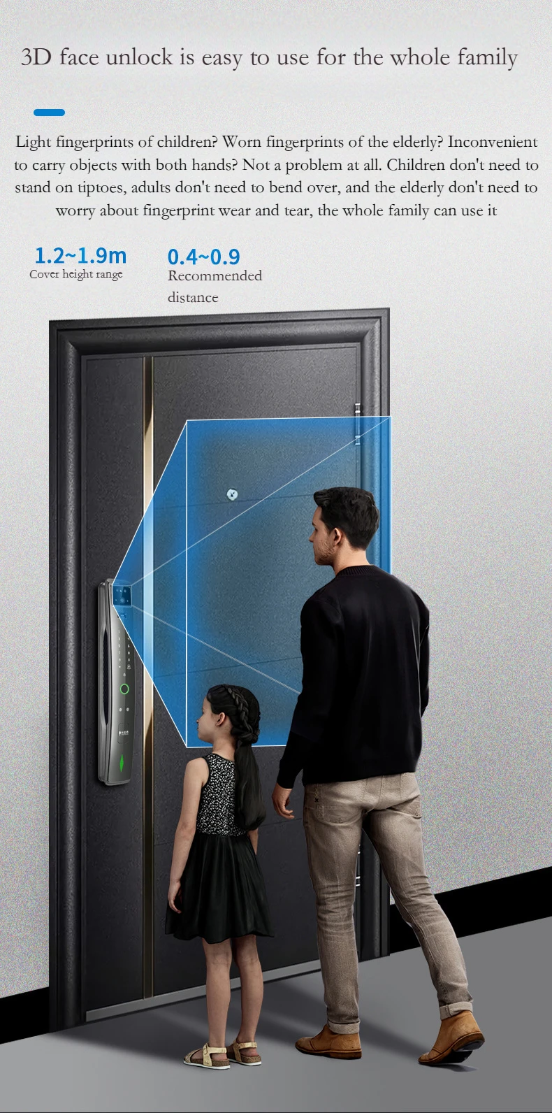 Smart Lock With Face Recognition Fully Automatic Fingerprint - Buy Face ...