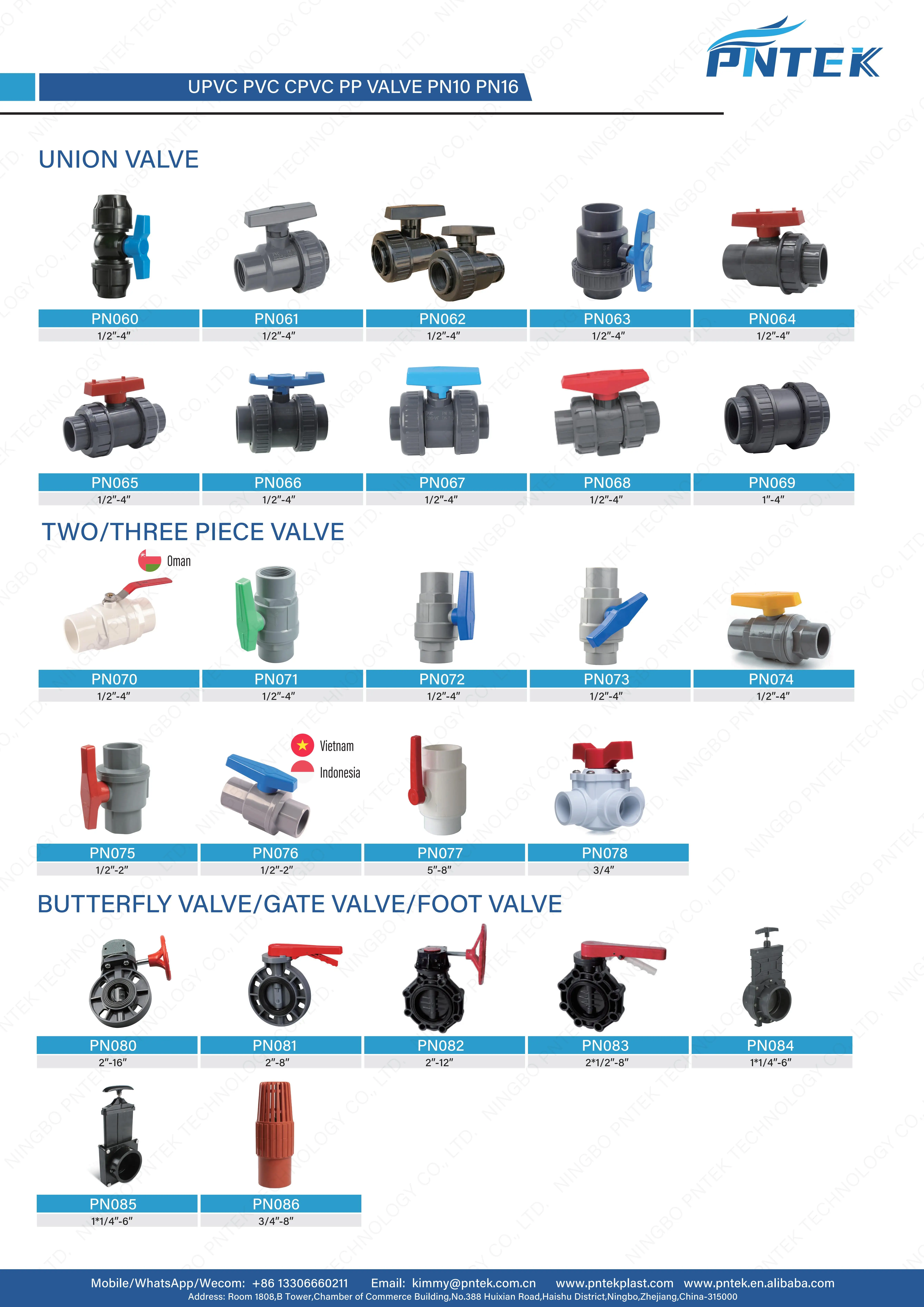 Upvc Plumbing Pipe Plumbing Materials 1-1/2" Socket Thread Pvc Single ...