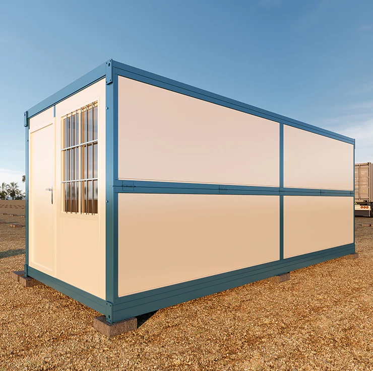 40ft prefab apartments house made container portable prefab blue single ...