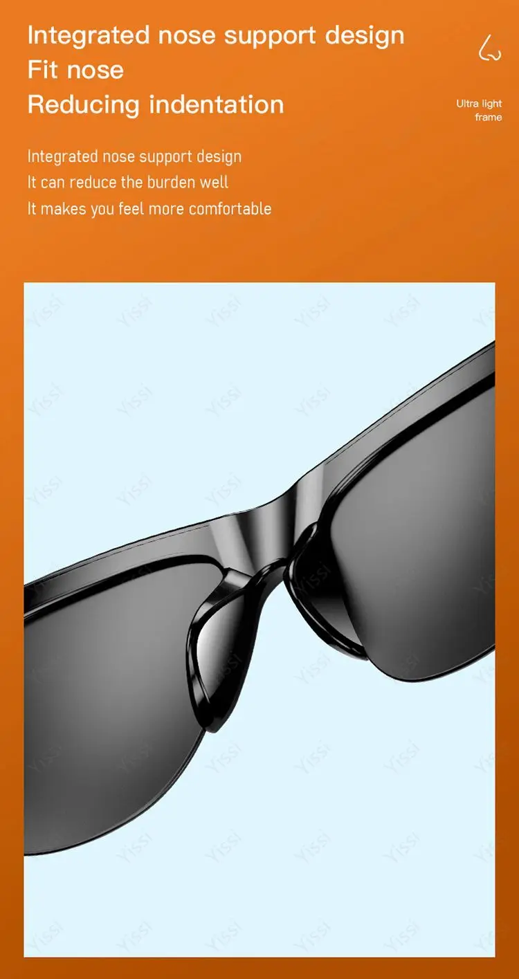 New Design F06 Tws Bt V5.3 Uv Proof Hd Sun Glasses Earphones Tws ...