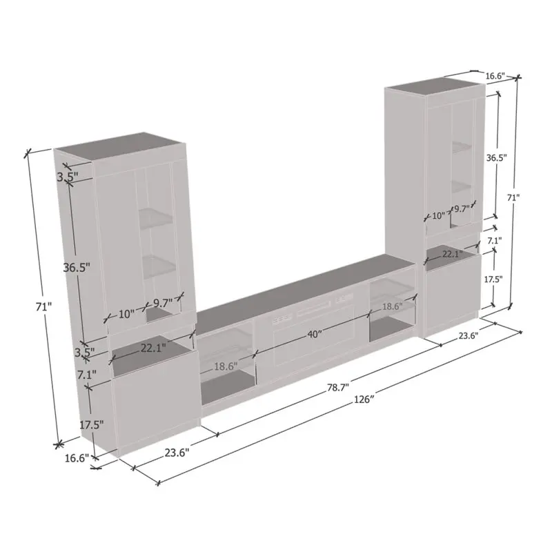 Modern Wall Units Designs Living Room Furniture Fireplace