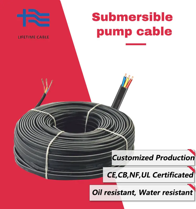 Copper Core Submersible Pump - Durable & Waterproof Cable