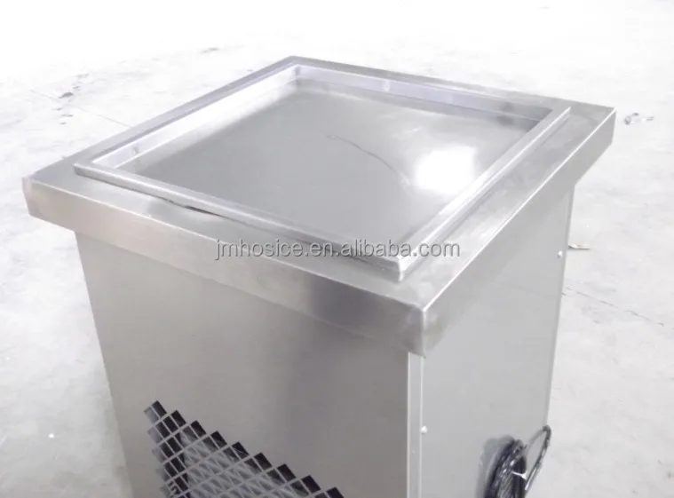 Single Pan Thailand 1pan Ice Fryer Machine Quick Freezing Pan Fried Ice ...