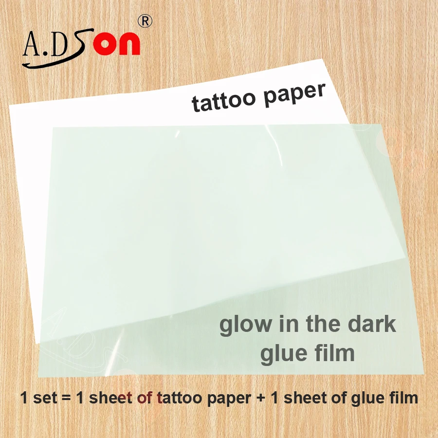Printable Glow In The Dark Tattoo Decal Paper Fluorescent Luminous ...