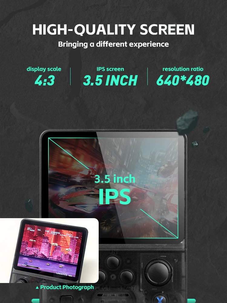 R35s Retro Handheld Video Game Console Linux System 3.5 Inch Ips Screen ...