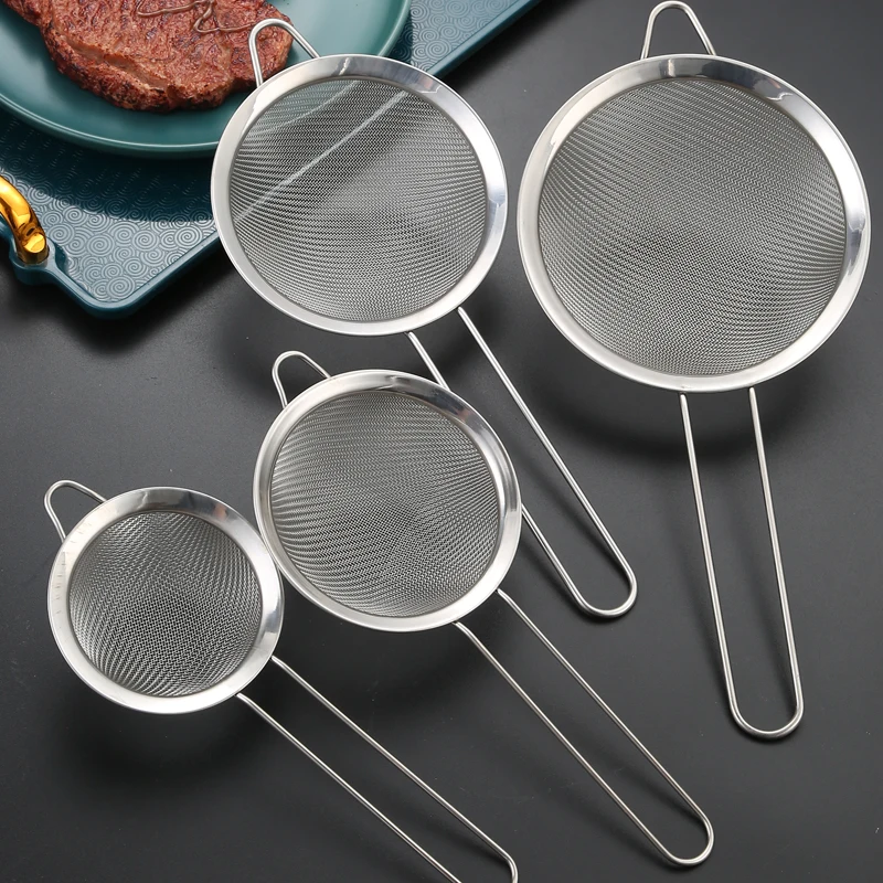 Strainer Skimmer Stainless Steel Ladle Wire Spoon with Long Handle ...