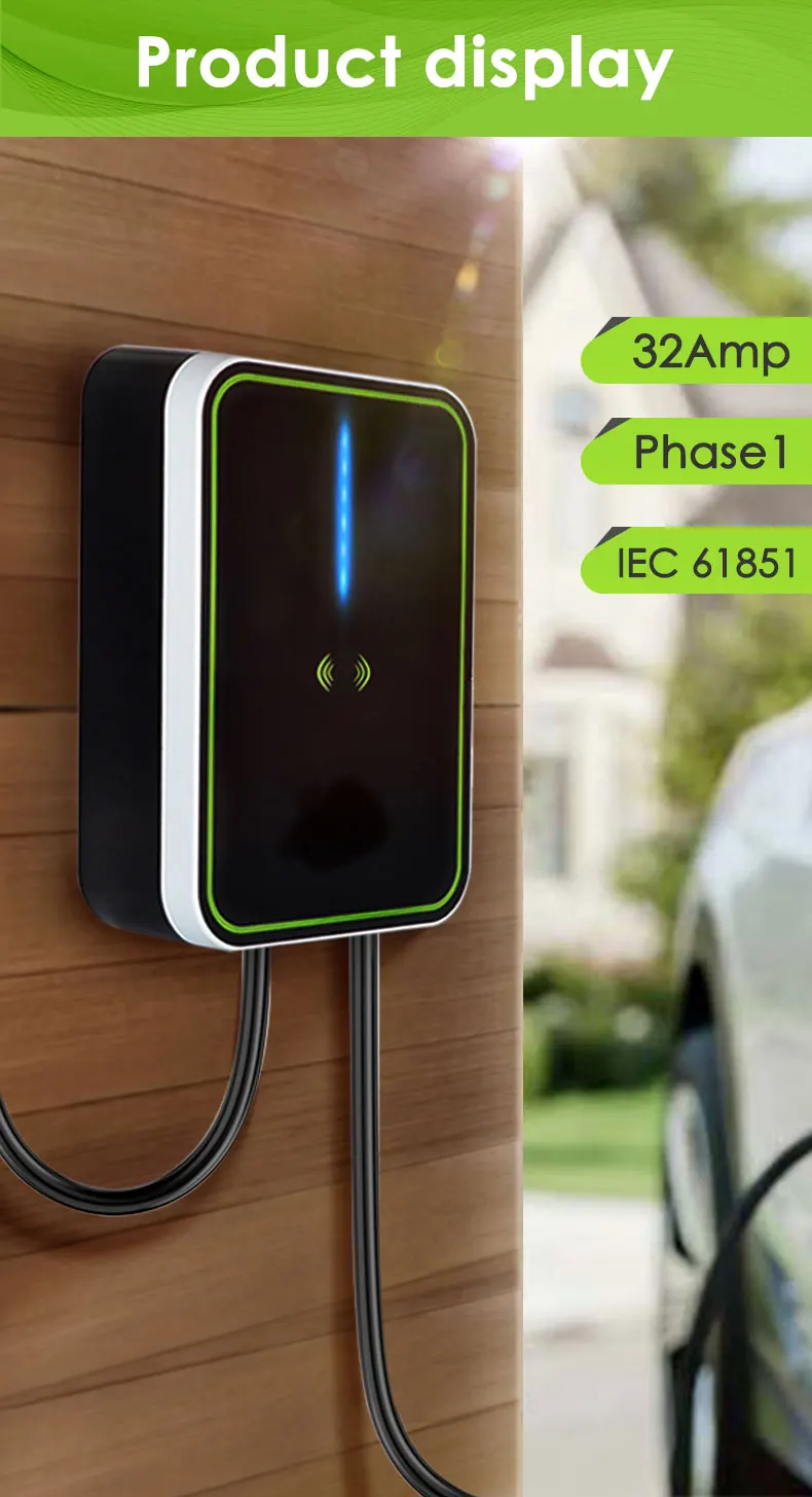 Evcome Ev Wallbox Charging Station 16a With Rfid No Screen Ev Wall Box ...