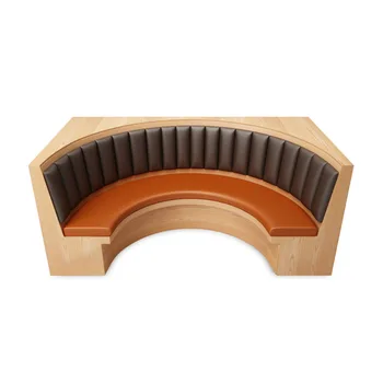 Half Round Restaurant Booths With Dining Tables And Chairs Set Used ...