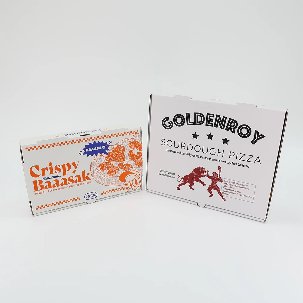 Custom food packaging delivery rectangular square 12 inch triangle mini ...