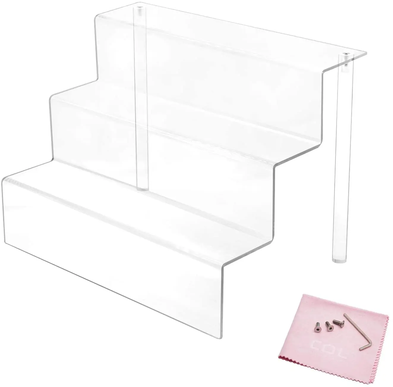 3 Steps Acrylic Display Stand Shelf For Pop Mart Clear Acrylic Display ...