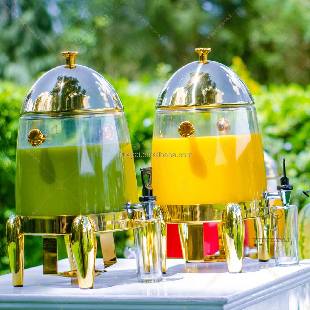 Juice Container Stainless Steel Plastic Juice Dispenser with Spigot Ice ...