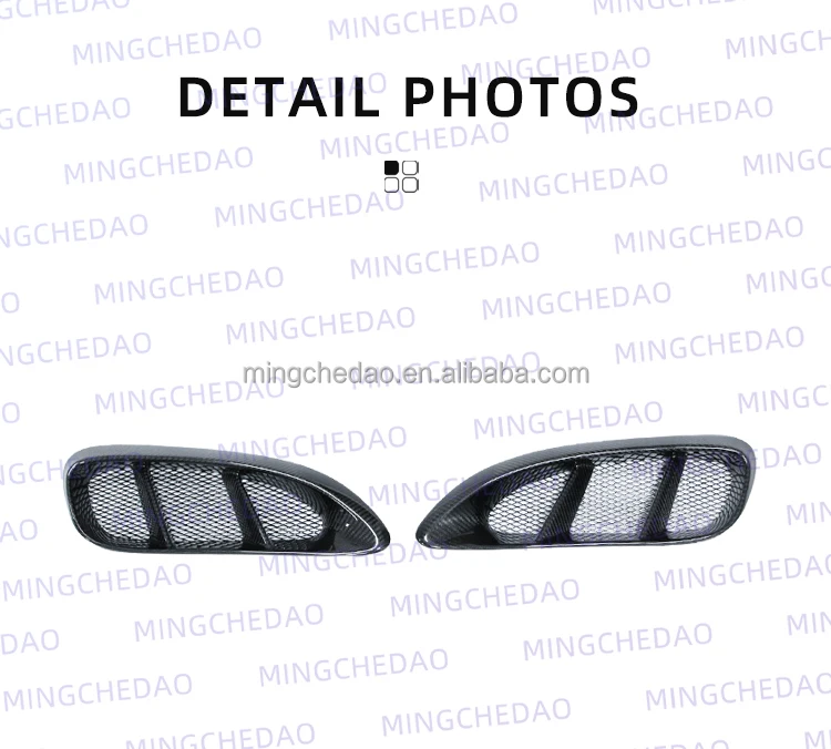 Carbon Fiber Side Air Vents Cover Trim Intake for Porsche 718 Cayman ...