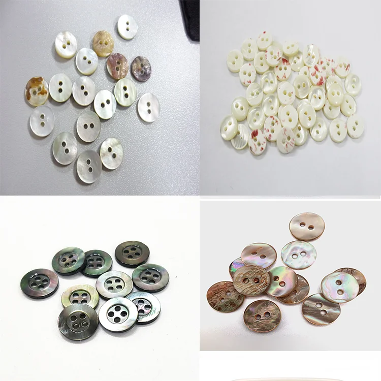 2 Holes 4 Holes 14l 16l 18l 20l Natural Shell Button River Freshwater ...