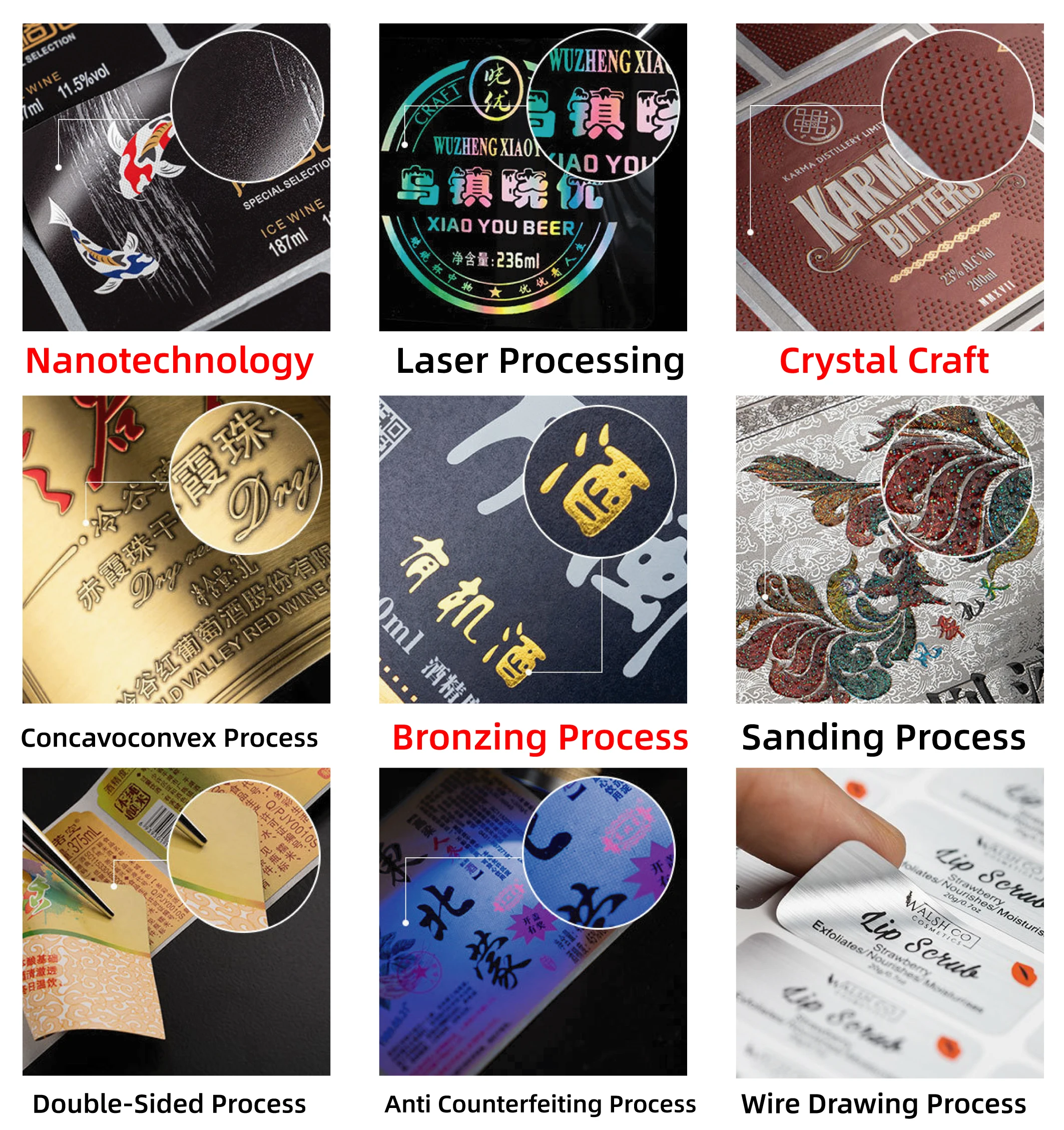 Custom Brand Logo Laser Round Stickers Reflective Qr Code 3d Hologram ...