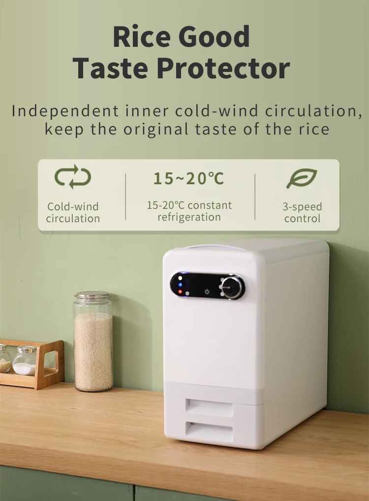 Smart Rice Dispenser with Refrigeration System - Keep Rice Fresh!