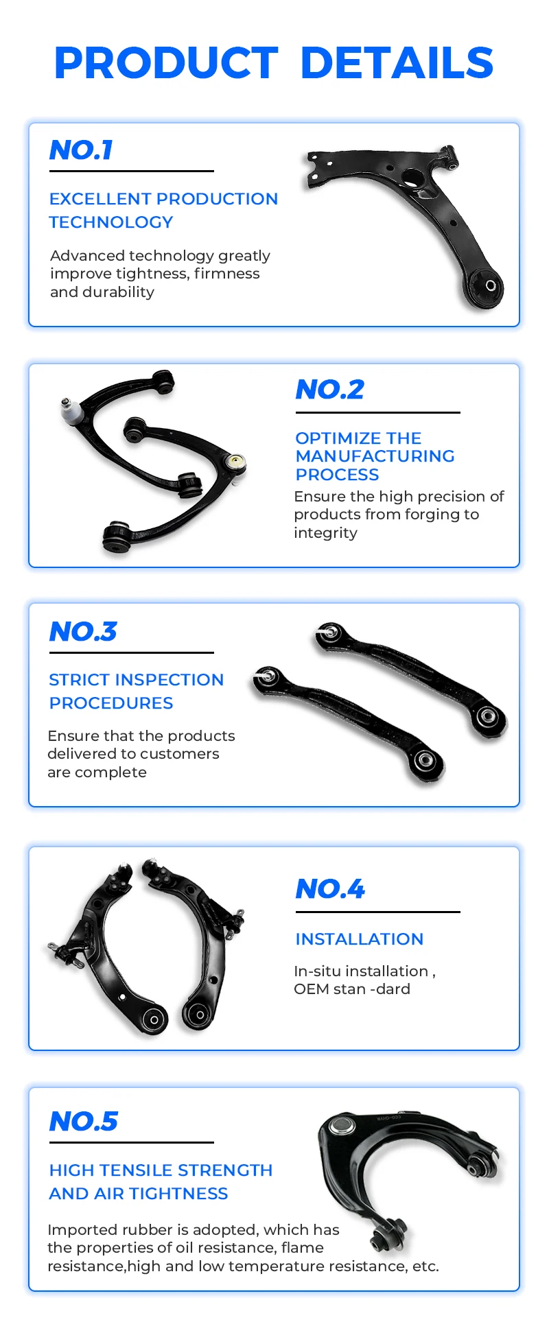 Lower Control Arm & Ball Joint Set of 45201-65J00 45202 -65J00 ...