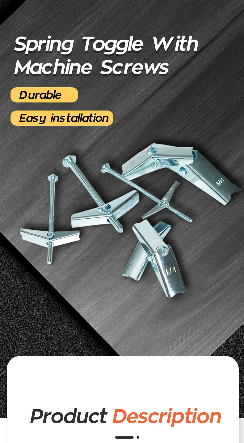 Factory Hot Sale Butterfly Screw Sizes Spring Toggle Anchor Molly Bolt ...