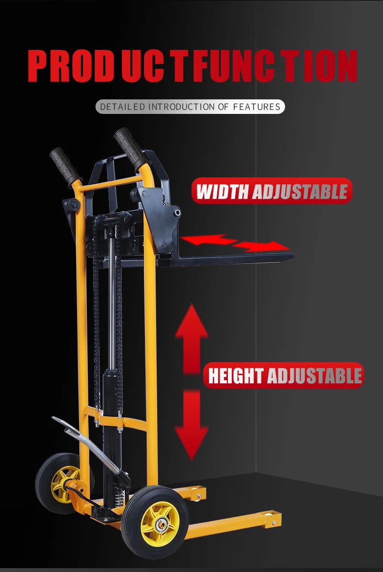 High Quality Manual Hand Stacker Hydraulic Hand Stacker Forklift For ...