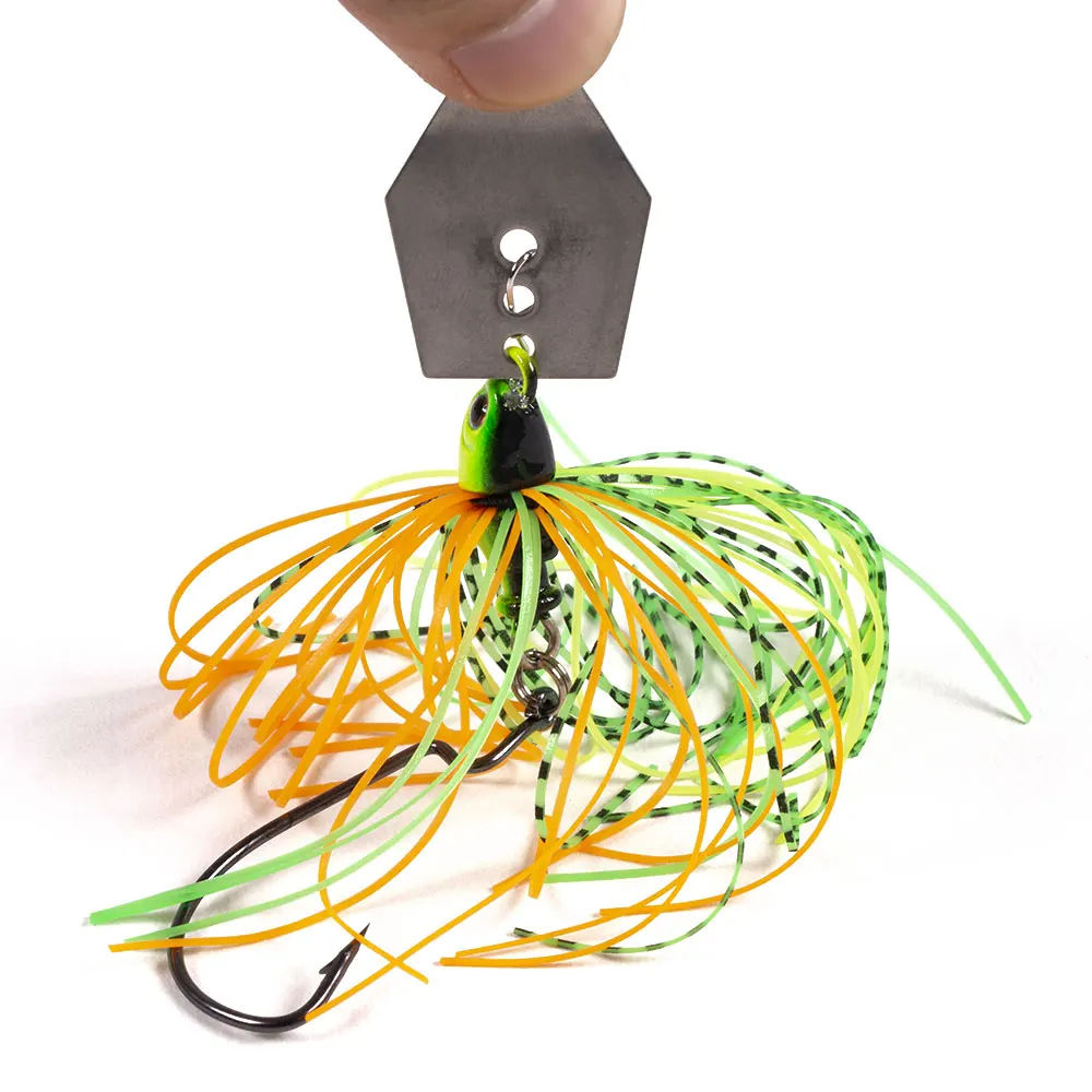 HENGJIA 10cm 11g Vibrating Fishing Lure Bladed Swim Jig with Rubber ...