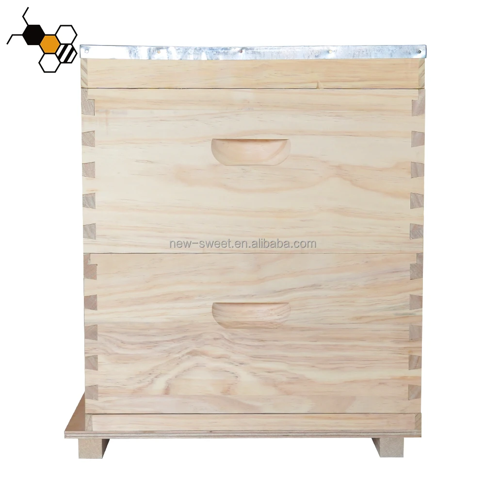 New 2-Layer 20mm Thick Wooden Australian Beehive for Beekeeping ...