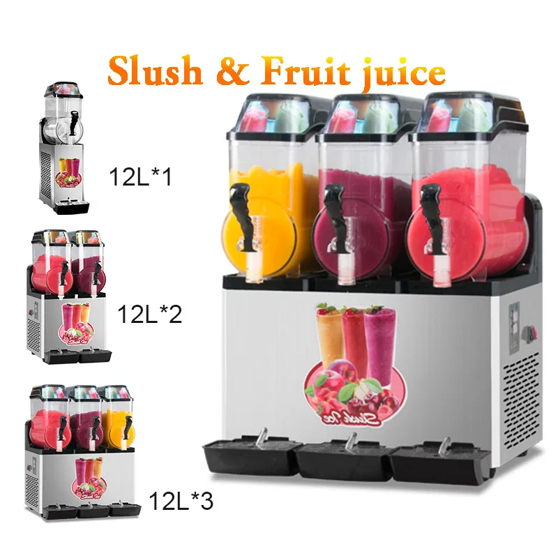 Catering Equipment Three Tanks Slush Machine 12Lx3 Commercial Juice ...