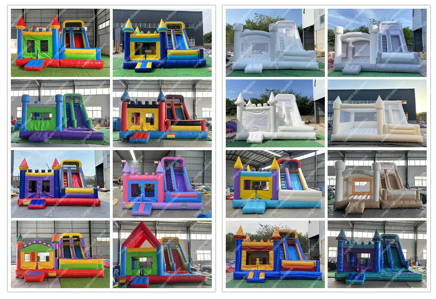Wholesale Commercial Kids Bounce House with Slide - Langko Inflatables