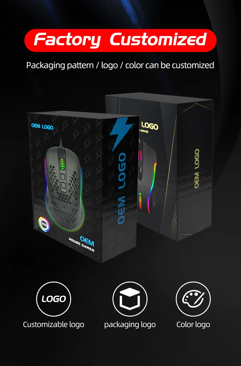 Ygdream M16 Wired Led Ergonomics Optical 10800dpi Desktop Pc Computer ...