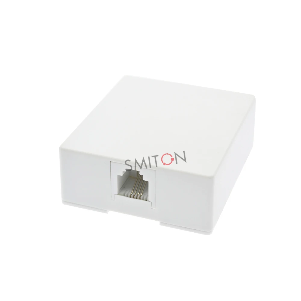 White Rj11 Telephone Box 6p4c Connection Box - Buy 6p4c Connection Box ...