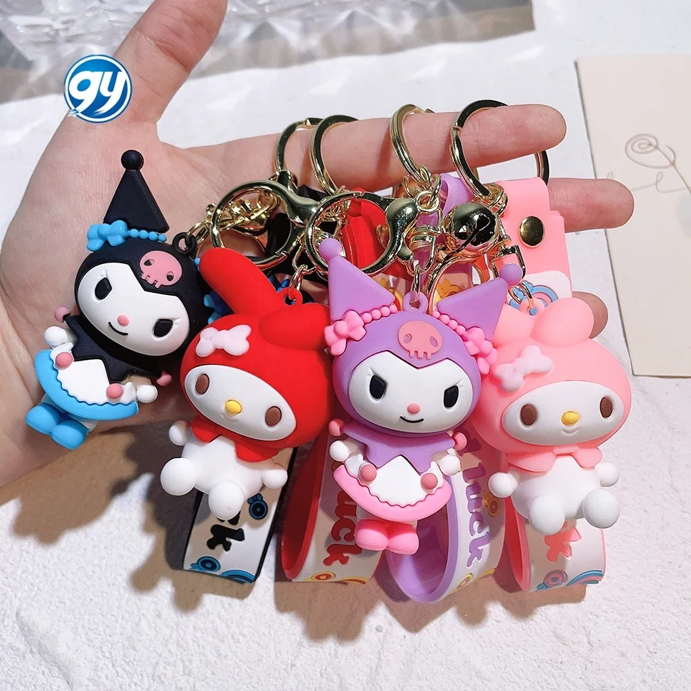 Sanrio Keychain Kawaii Kuromi Keychain Cartoon Toys Dolls Kuromi Bag ...