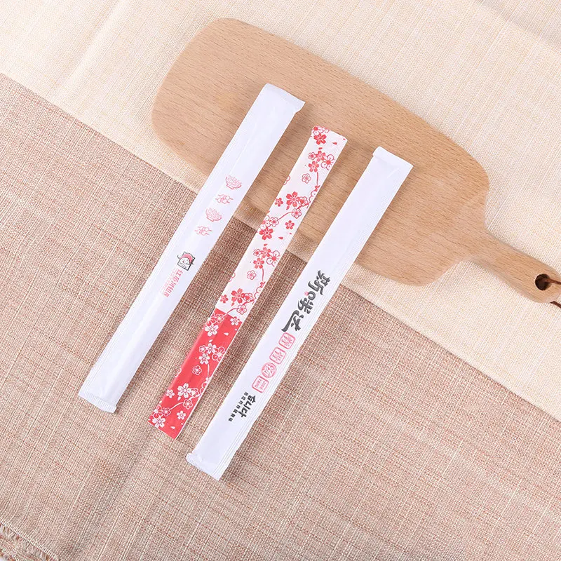 Wholesale Chopsticks Custom Logo Branded Sushi Sleeves Semi Paper Cover ...