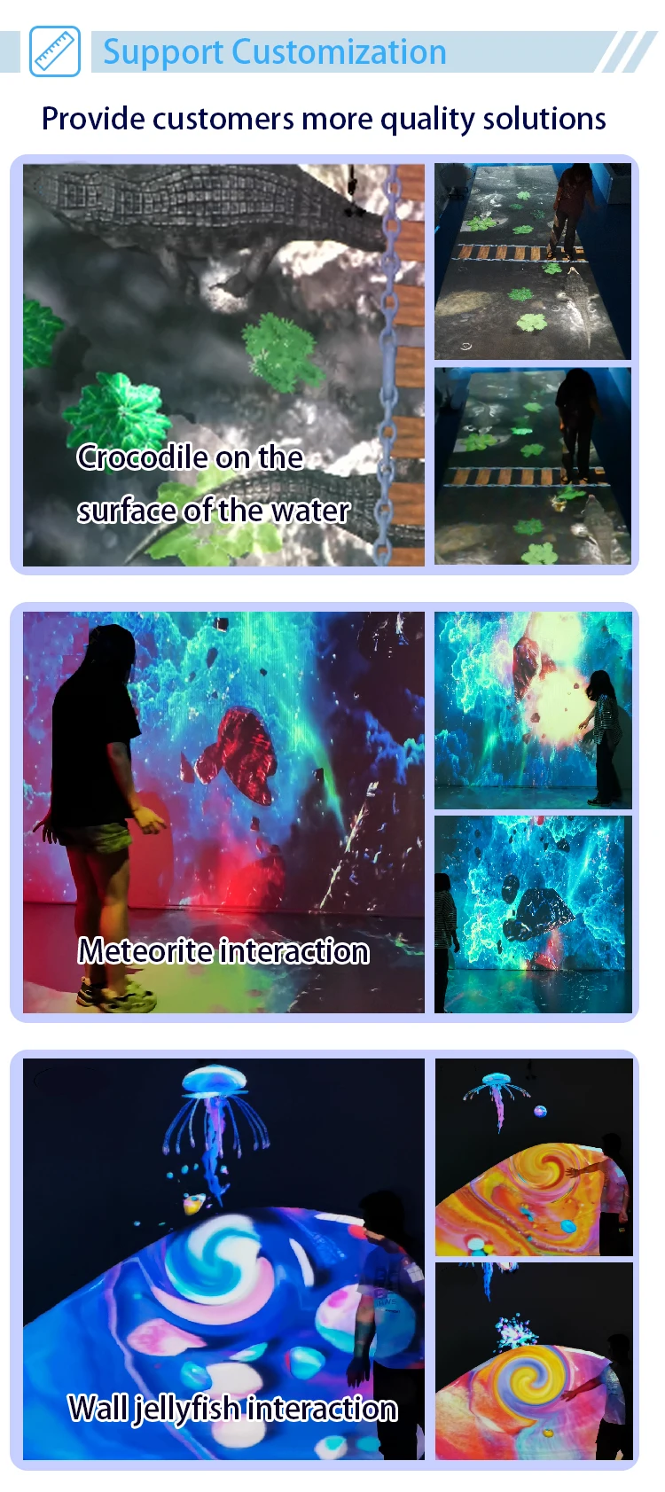 All-in-one Interactive Floor Projector Kid Games Interactive Smash Ball ...