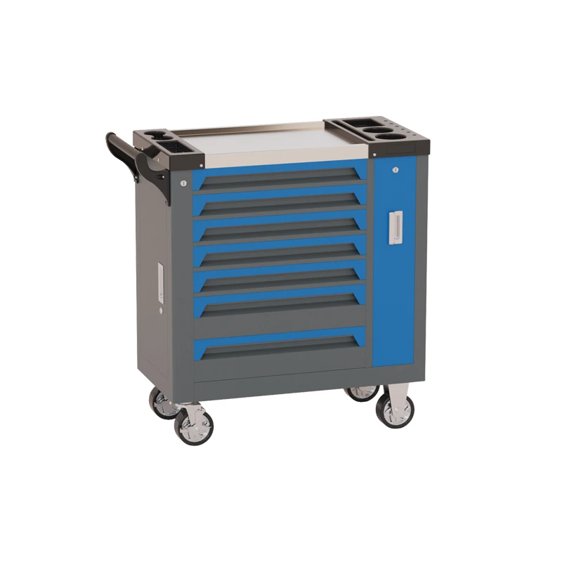 7 Drawers Garage Storage Trolley Sets Box Tool Chest Workshop Trolley ...