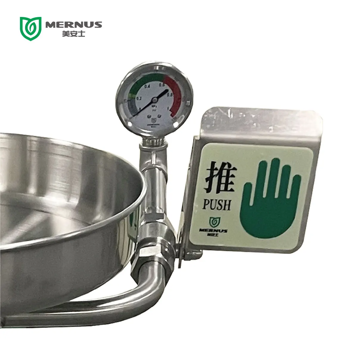 304 Stainless Steel Emergency Pedestal Mounted Eye Face Wash Safety ...