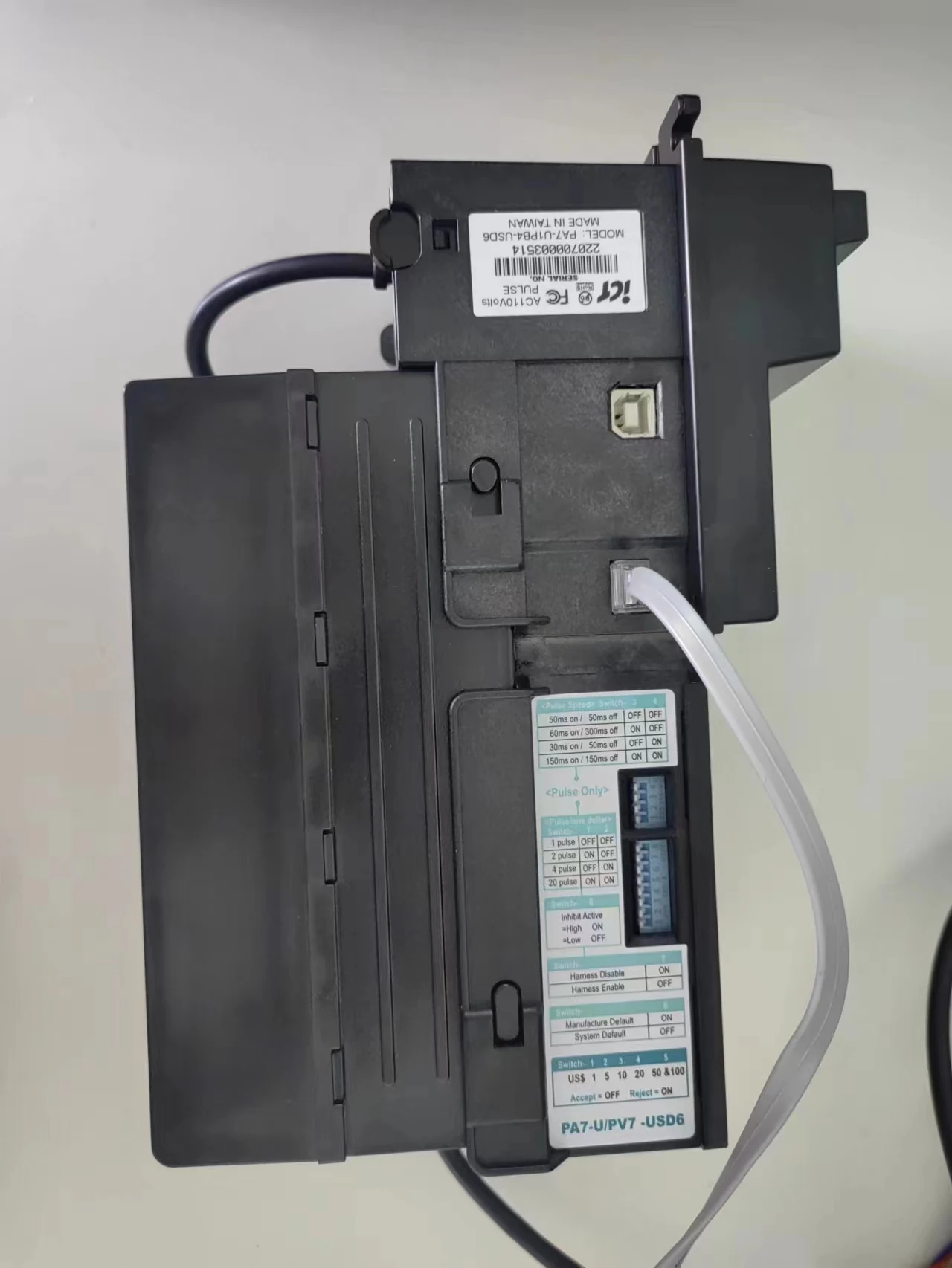 ICT Bill Acceptor V7P - Reliable for Game & Vending Machines