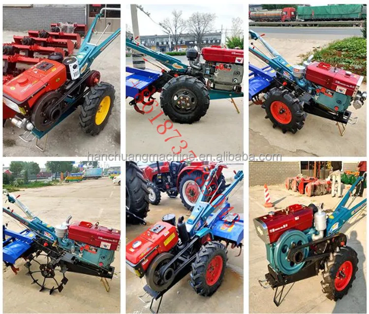 Farm Multi Purpose with Plough Rotavator Corn Wheat Planter Hand ...