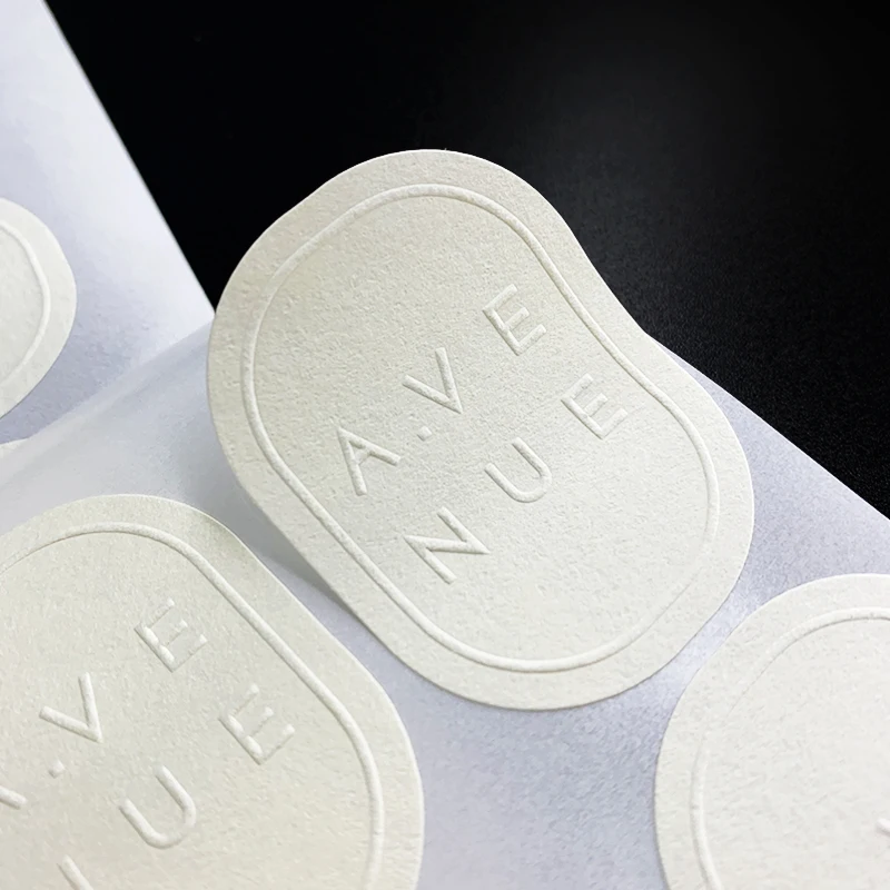 Custom Embossed Sticker with Logo - High Quality & Waterproof