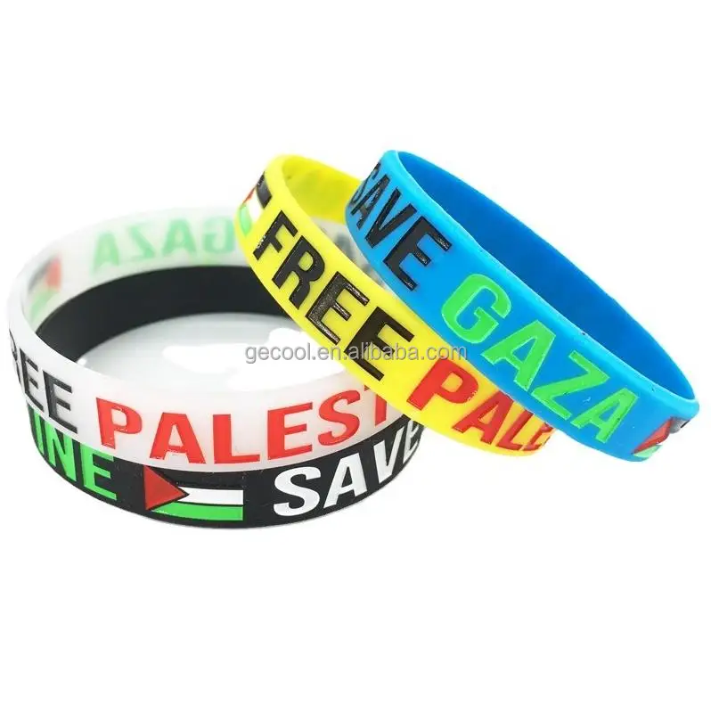 Silicone Save Gaza Free Palestine Wristbandsbracelet Bangle - Buy Save ...