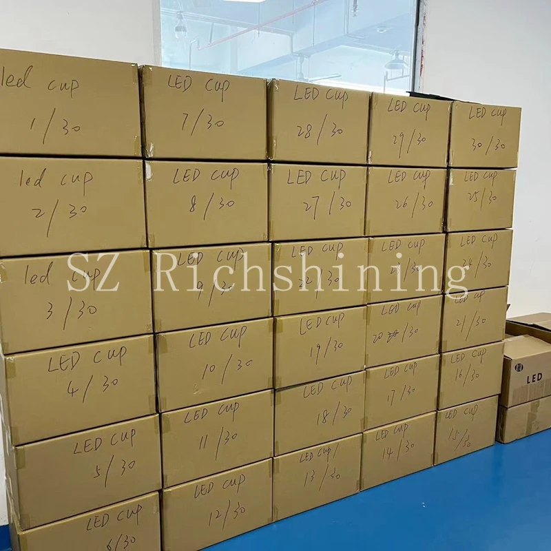 RICHSHINING LED Flashing Plastic Cups Activated for KTV Nightclub Party ...