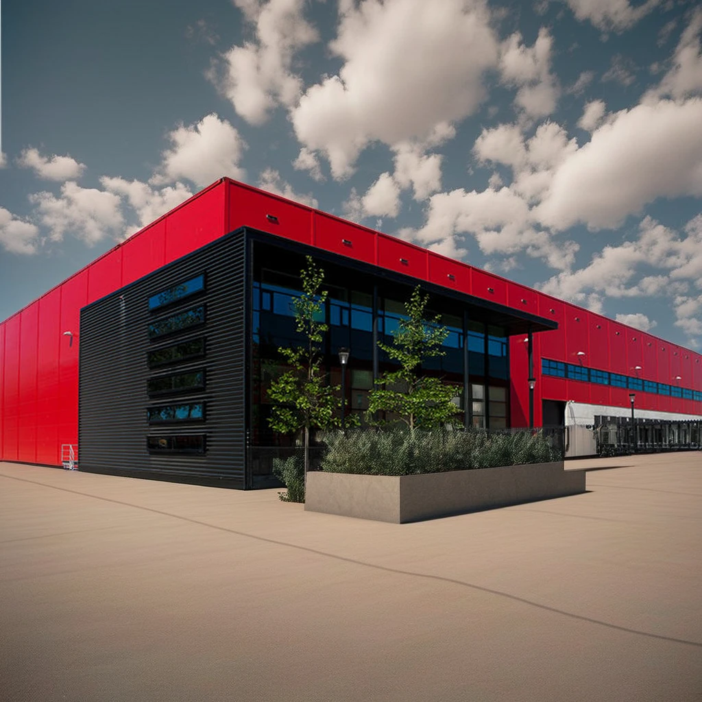 Steel Frame Construction Pole Barn Prefabricated Warehouse Metal ...