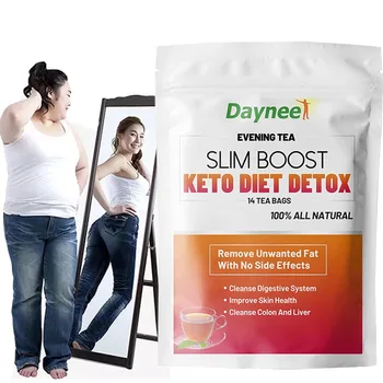 Natural Slim Tea Boost Keto Diet Organic Colon Cleanse Reduce Bloat ...