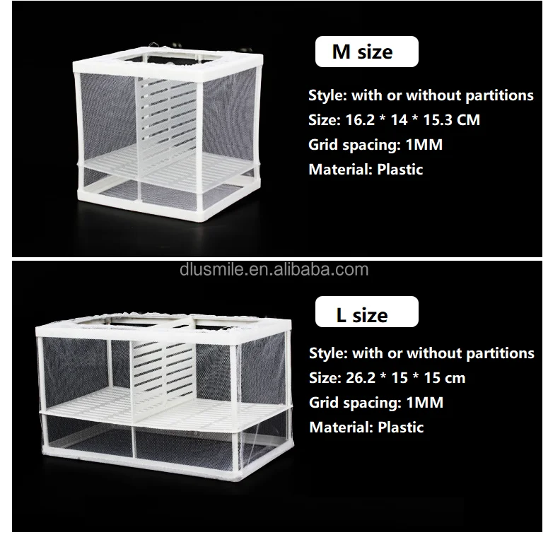 White Mesh Fish Fry Hatchery Breeder Box Separation Net