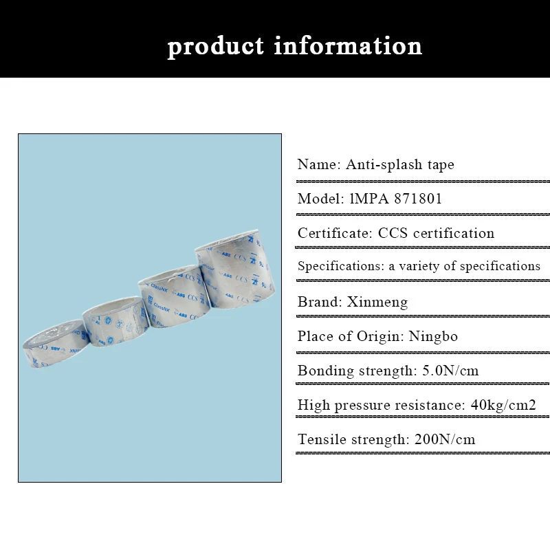 Impa Code871801-871808 Silver Anti Splashing Tape For Prevent Outbreak ...