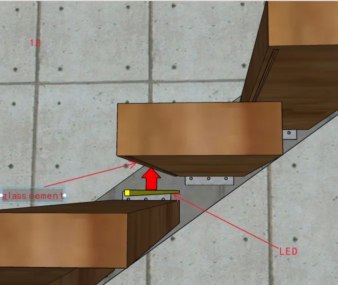 Villa Design Floating Straight Staircase - Invisible Steel