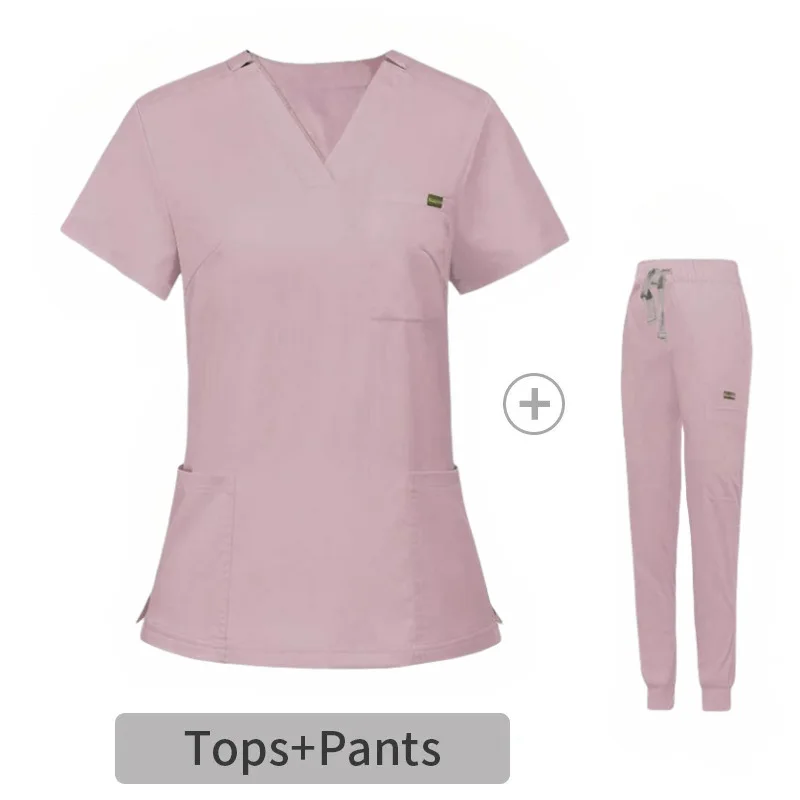 High Quality Hospital Scrubs Uniforms Sets Polyester Rayon Spandex ...