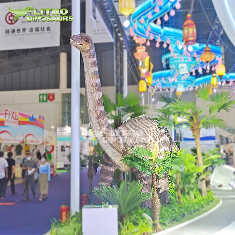 Long Neck Realistic Animatronic Dinosaur 3d Model For Exhibition - Buy Animatronic Dinosaur 3d ...