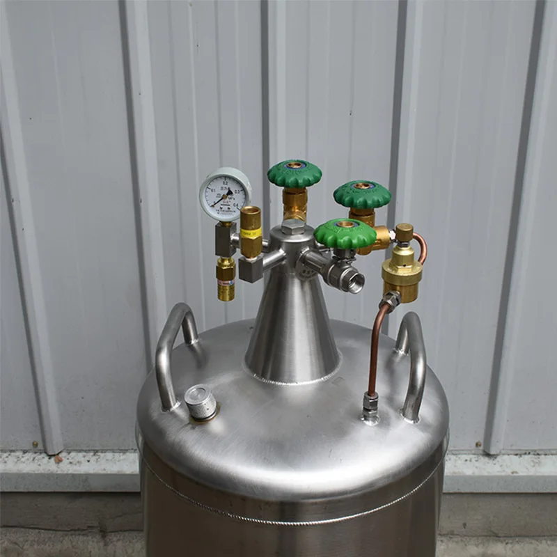 Laboratory Cryogenic YDZ-100/30 Ltr Liquid Nitrogen Supply tank Self-pressurized Outflow ...